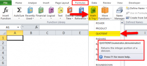 QUOTIENT in Excel (Formula, Examples) | Uses of QUOTIENT Function