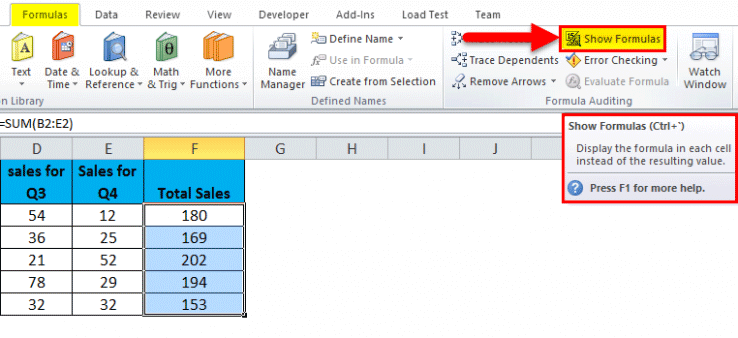 Excel Show Formula How To Show Formula In Excel With Examples