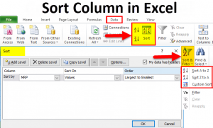 Sort Column in Excel (Examples) | How to Sort Column in Excel?