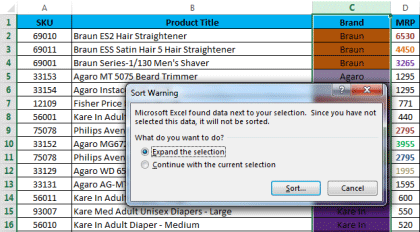 Sort by color in Excel (Examples) | How to Sort data with Color?