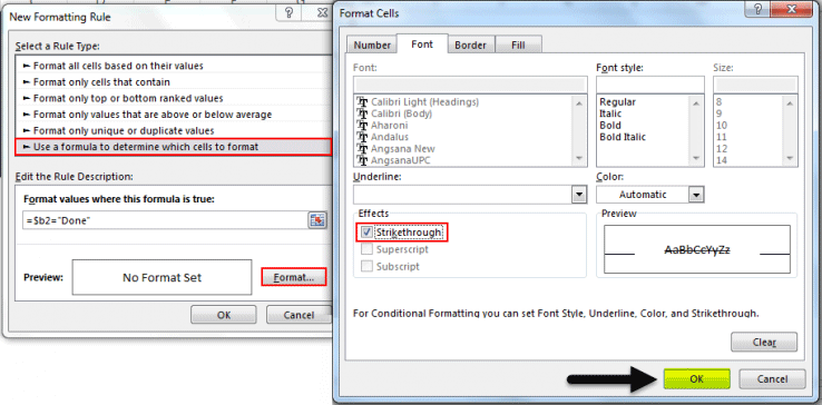 Strikethrough in Excel (Examples) | How to Strikethrough?