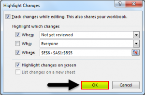 How to Track Changes in Excel (Step by Step with Examples)