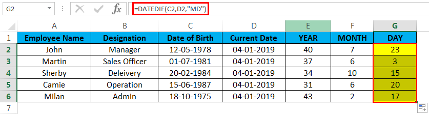 Calculate Age In Excel Formula Examples How To Use It Calculate Age 