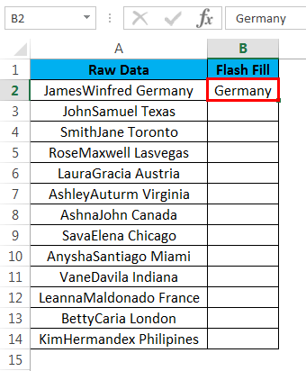 Flash Fill in Excel (Examples) | How to apply Flash Fill