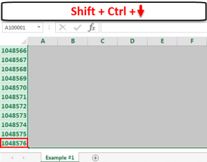 Row Limit in Excel | Steps & shortcut Keys to apply Row Limit