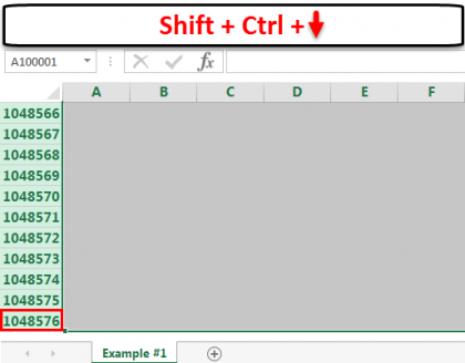 Row Limit in Excel | Steps & shortcut Keys to apply Row Limit