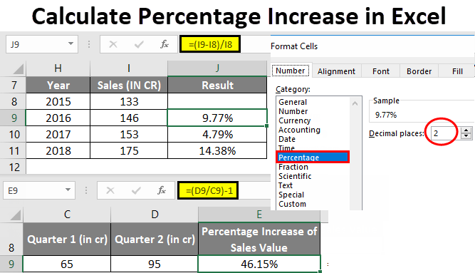 Percentage Increase Formula Excel Ericvisser