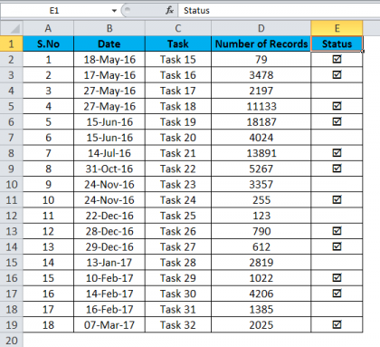 CheckMark in Excel (Examples) | How to insert checkmark symbol?