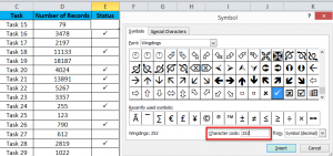 CheckMark in Excel (Examples) | How to insert checkmark symbol?
