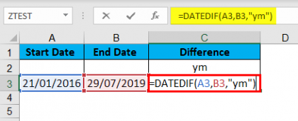 DATEDIF in Excel (Formula, Example) | How To Use DATEDIF Function?