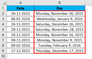 Excel Formula for Weekday (Examples) | Use of Weekday Excel Formula