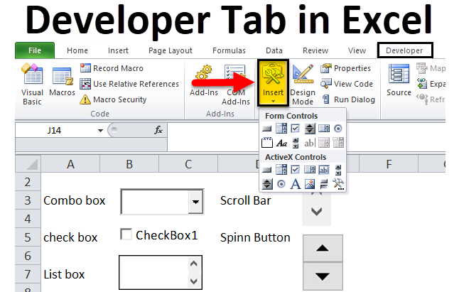 Developer Tab In Excel Developer Tab Sections Its Various Uses