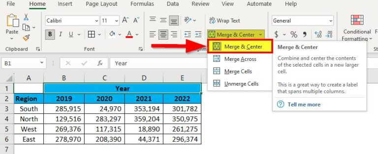 Shortcut to Merge Cells in Excel (Examples) | How To Use Shotcut keys?