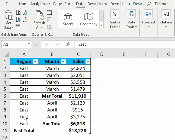  Excel 