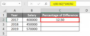 Percentage Difference in Excel (Examples) | How To Calculate?