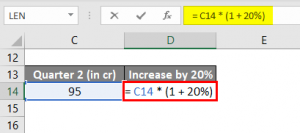 Formula to Calculate Percentage Increased in Excel | Educba
