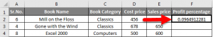 Formula of Percentage in Excel | Implementing Formula of Percentage