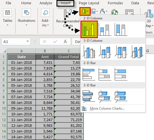 Running Total In Excel Methods To Find Running Total In Excel