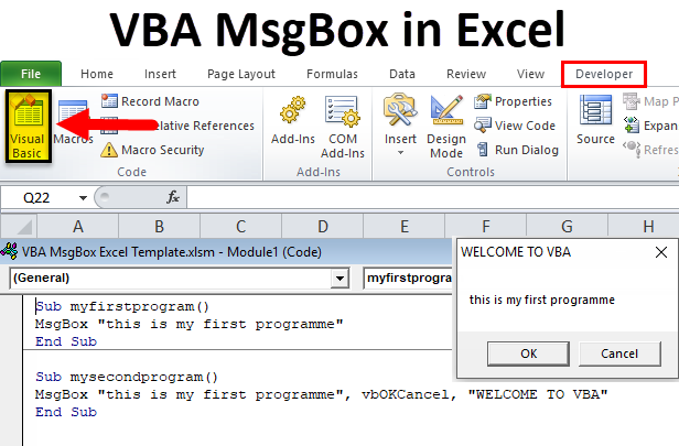 VBA MsgBox How To Create Excel VBA Message Box 