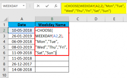 Excel Formula for Weekday (Examples) | Use of Weekday Excel Formula
