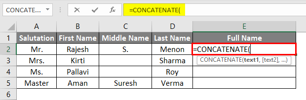 Combine First And Last Name In Excel With Excel Template