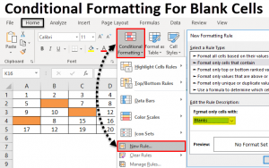 Conditional Formatting For Blank Cells | (Examples and Excel Template)