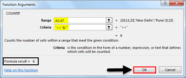 COUNTIF Not Blank In Excel Formula Example How To Use 