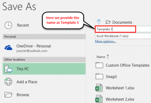 Create Templates in Excel (Examples) | How To Create Excel Template?