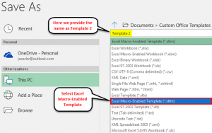Create Templates in Excel (Examples) | How To Create Excel Template?