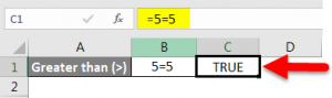Greater than or Equal in Excel | Uses of Greater than or Equal in Excel?