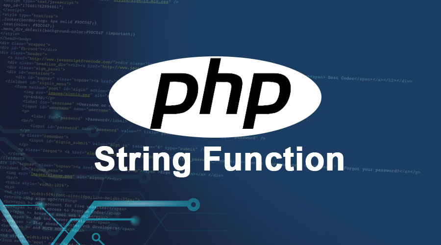 PHP String Function Different Examples Of String Function In PHP