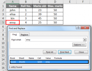 Find in Excel | Methods to Use Find Feature in Excel with Examples