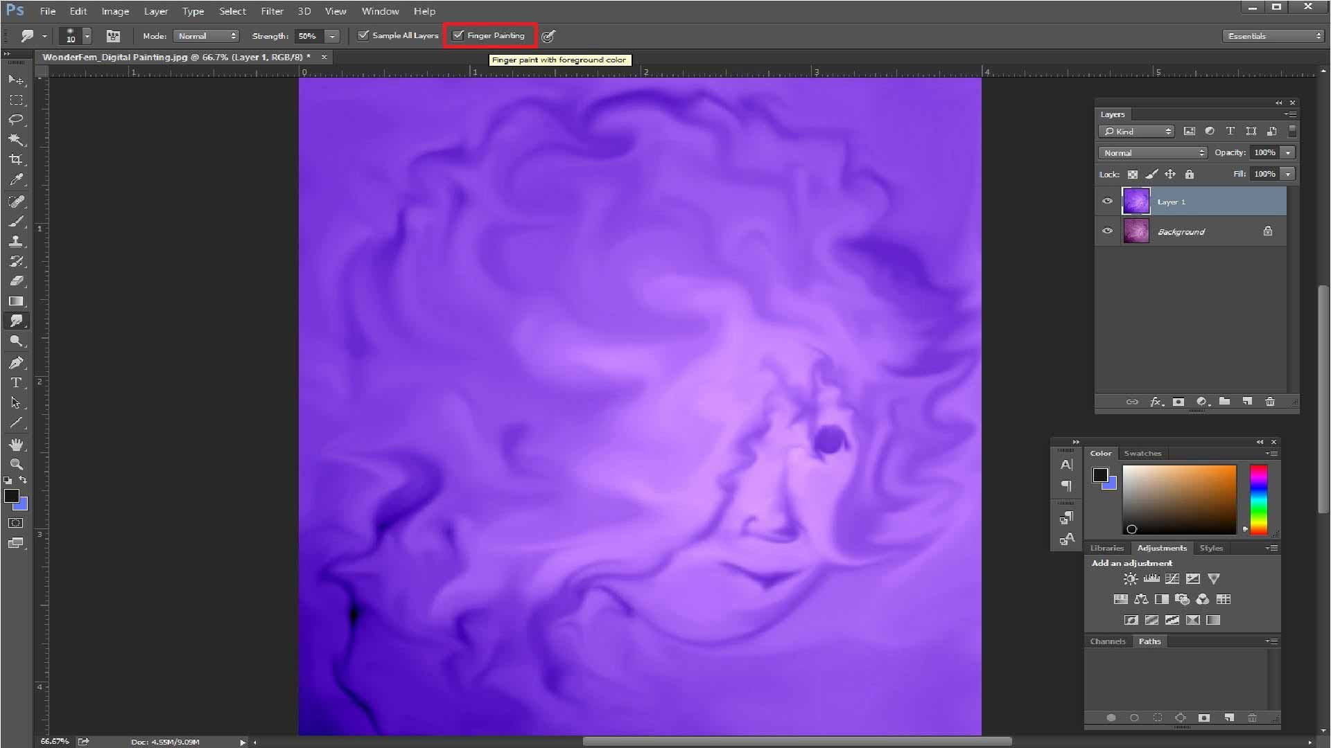 Smudge tool in Photoshop | Learn How to Use Smudge tool in Photoshop