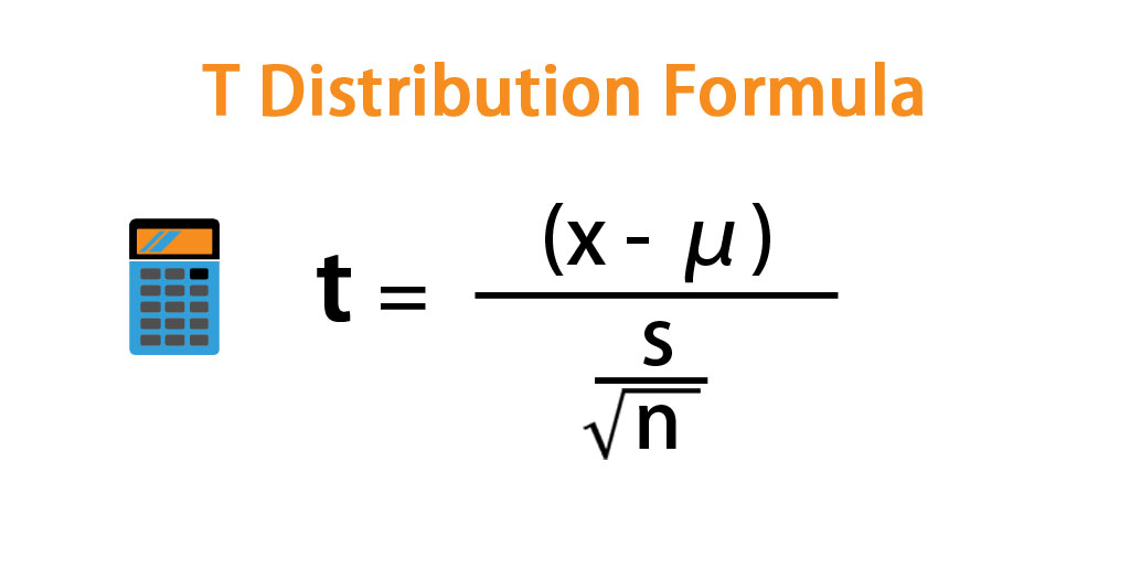 T Distribution Formula Calculator Excel Template 
