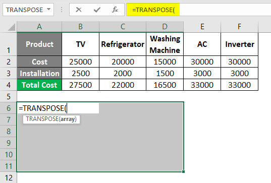 TRANSPOSE Formula in Excel | How to Use TRANSPOSE Formula?