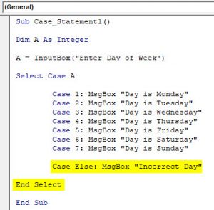 VBA Case | How to Use Excel VBA Case Statement with Examples