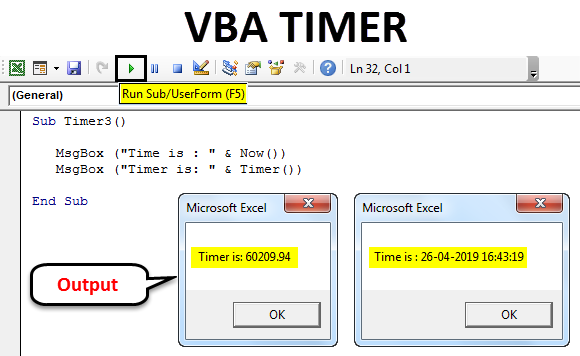 Excel VBA TIMER How To Use VBA TIMER Function With Examples 