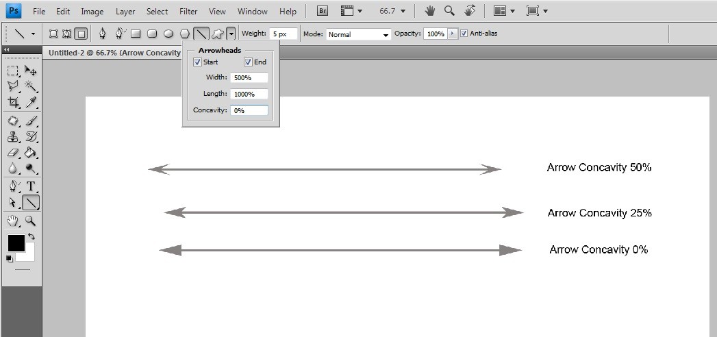 Line Tool in Photoshop | Steps to use Line Tool with Screenshots