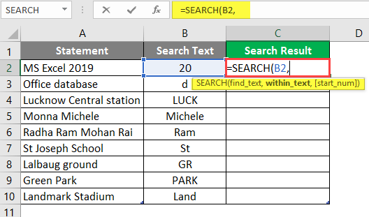 Search Formula In Excel How To Use Search Formula In Excel 
