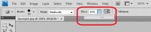Sponge Tool In Photoshop | Different Step To Configure Sponge Tool