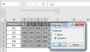 Grouping Columns in Excel | How to Enable Grouping Columns?
