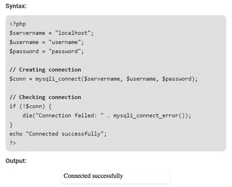 How To Connect Database To Php Learn To Connect Database To Php