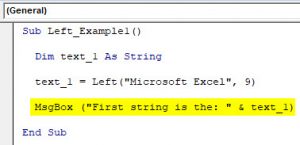 VBA Left Function | How to Use Excel VBA Left Function?