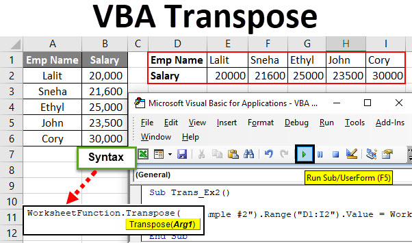 Transpose An Array In Excel Vba Oklokasin