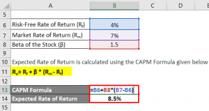 Capital Asset Pricing Model Formula | Calculator (With Excel Template)