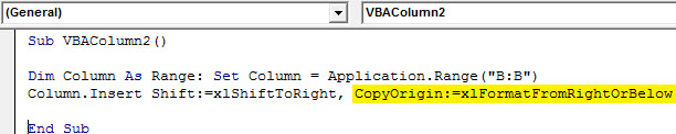 VBA Insert Column How To Insert Column In Excel VBA 