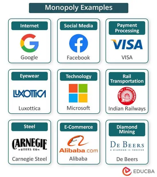 9 Real-World Monopoly Examples of Various Industries (2023)