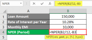 NPER in Excel | How to Use NPER in Excel (Formula, Examples)