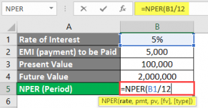 NPER in Excel | How to Use NPER in Excel (Formula, Examples)