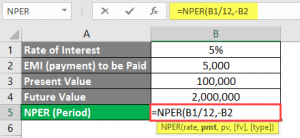 NPER in Excel | How to Use NPER in Excel (Formula, Examples)